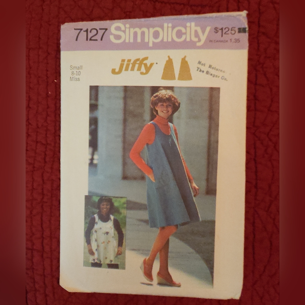 Vintage 1975 Simplicity Sewing Pattern 7127 Size 8-10… - Gem